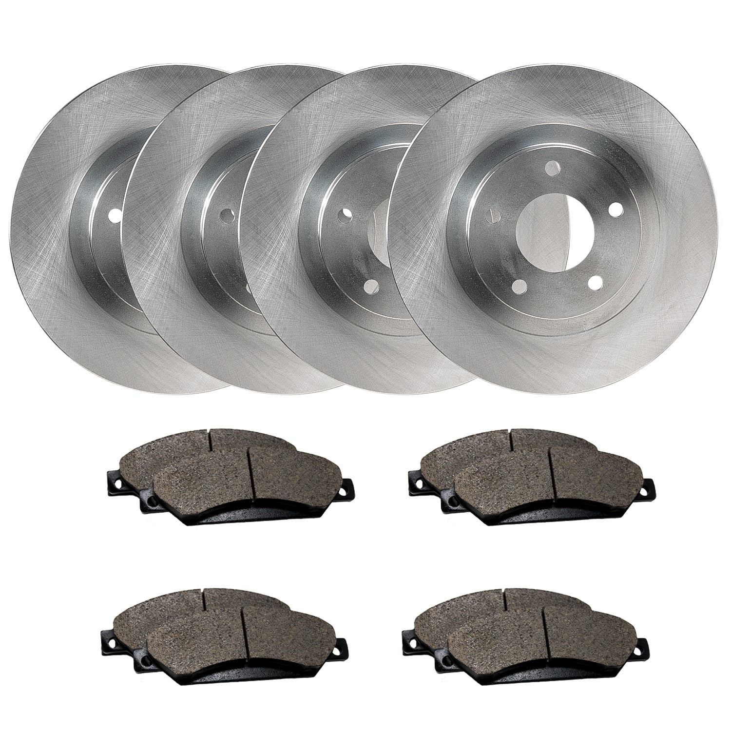 Max Advanced Brakes – MaxOne OE Series Front & Rear Brake Pads and Rotors Kit | Direct Fit OE ...