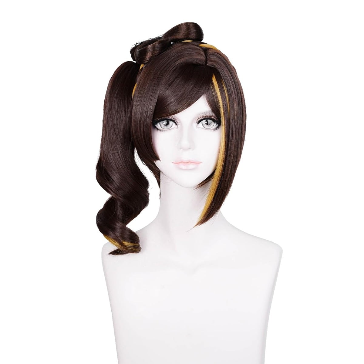 Max Beauty Anime Pink and Green Wig for Mitsuri Cosplay Braided Hair ...