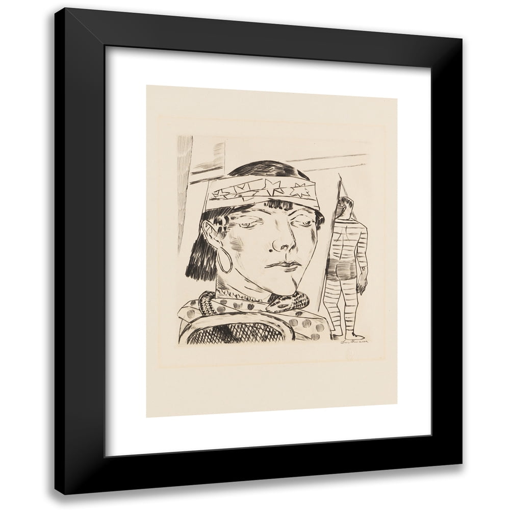 Max Beckmann 11x14 Black Modern Framed Museum Art Print Titled - Snake ...