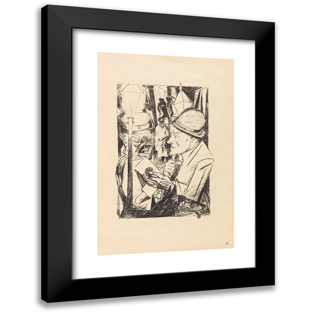 Max Beckmann 11x14 Black Modern Framed Museum Art Print Titled - The ...