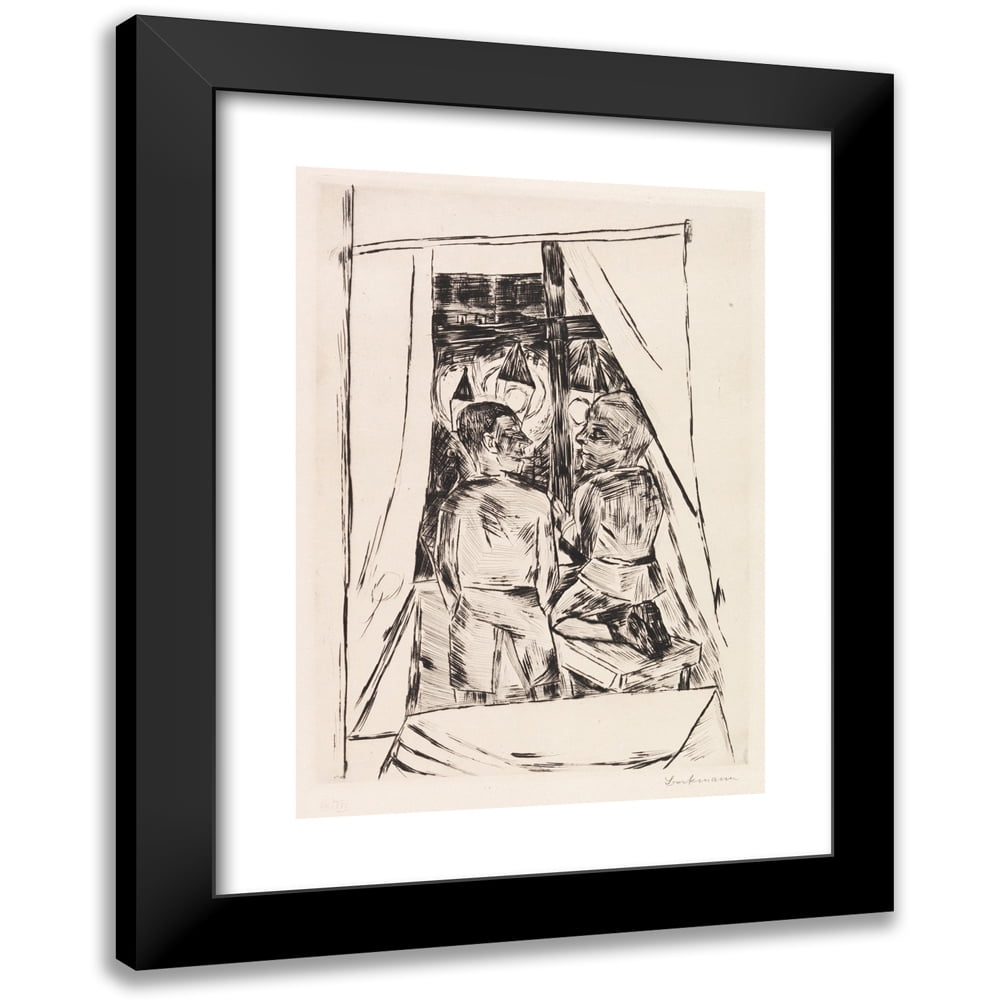 Max Beckmann 14x18 Black Modern Framed Museum Art Print Titled ...