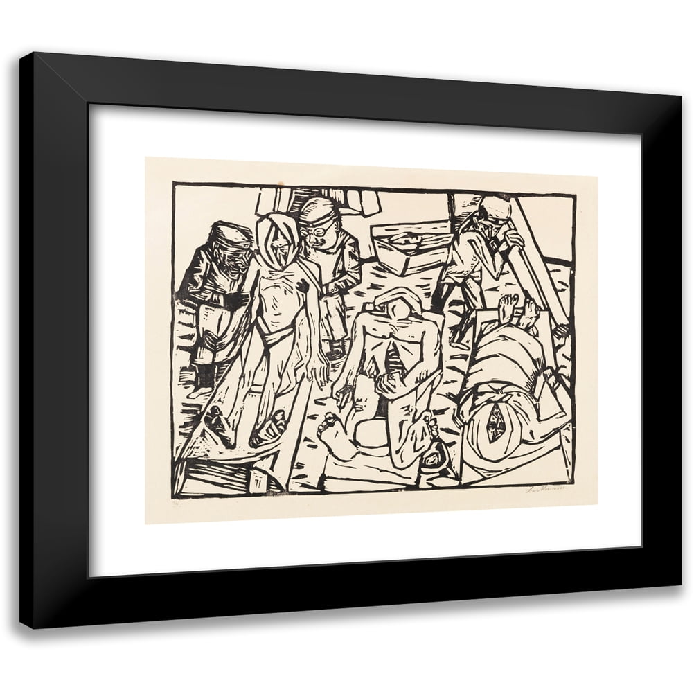 Max Beckmann 18x15 Black Modern Framed Museum Art Print Titled ...