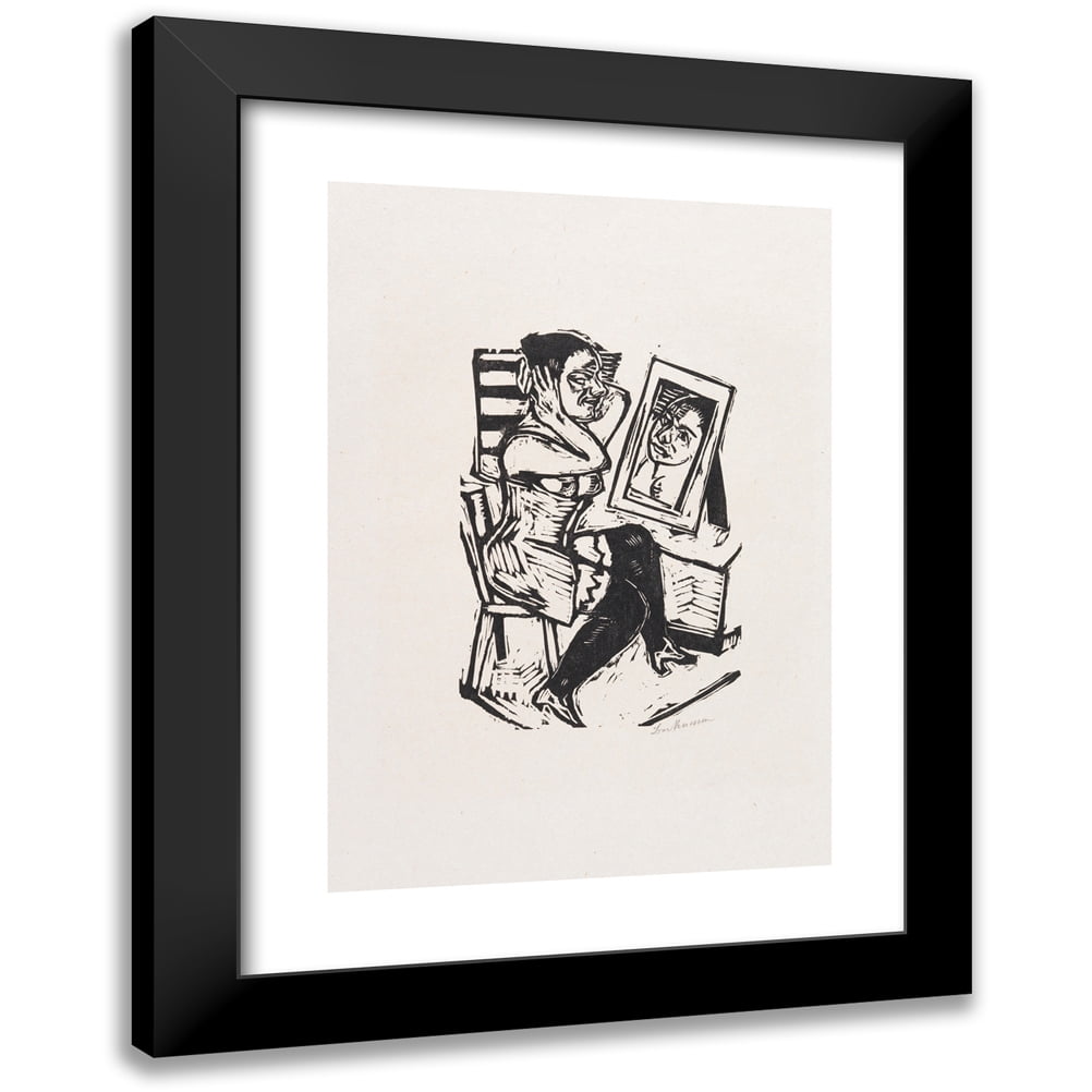 Max Beckmann 18x24 Black Modern Framed Museum Art Print Titled - Toilet ...
