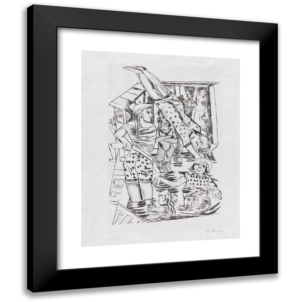 Max Beckmann 20x24 Black Modern Framed Museum Art Print Titled ...