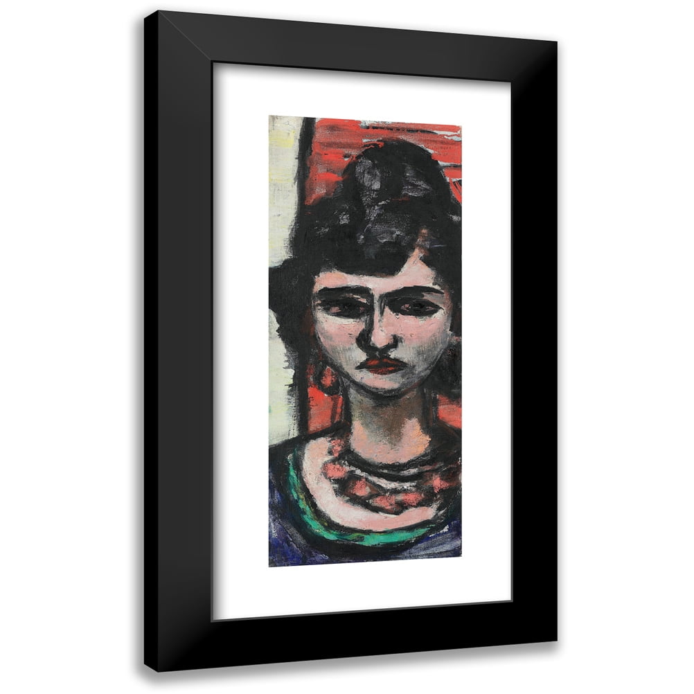 Max Beckmann 8x14 Black Modern Framed Museum Art Print Titled - Italian ...