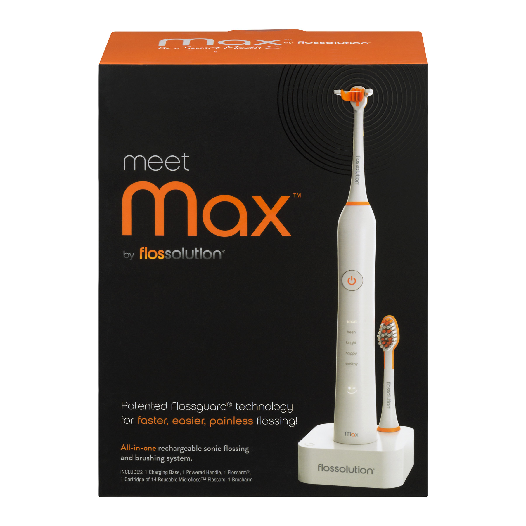 Max By Flossolutions All-In-One Rechargeable Sonic Flossing And ...