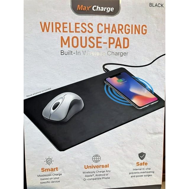 maxcharge Mouse Pad with Wireless Charging, Black - Walmart.com