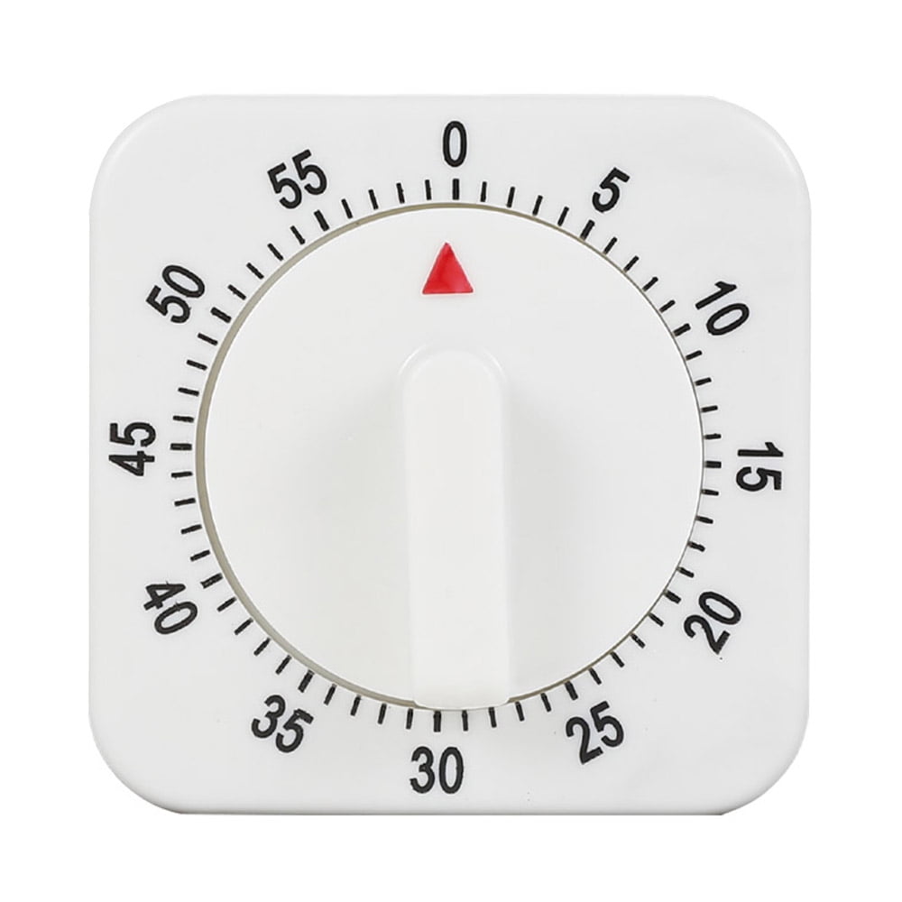 Max Choice Mechanical Wind-Up Timer, White, Loud Bell, Visual Countdown ...