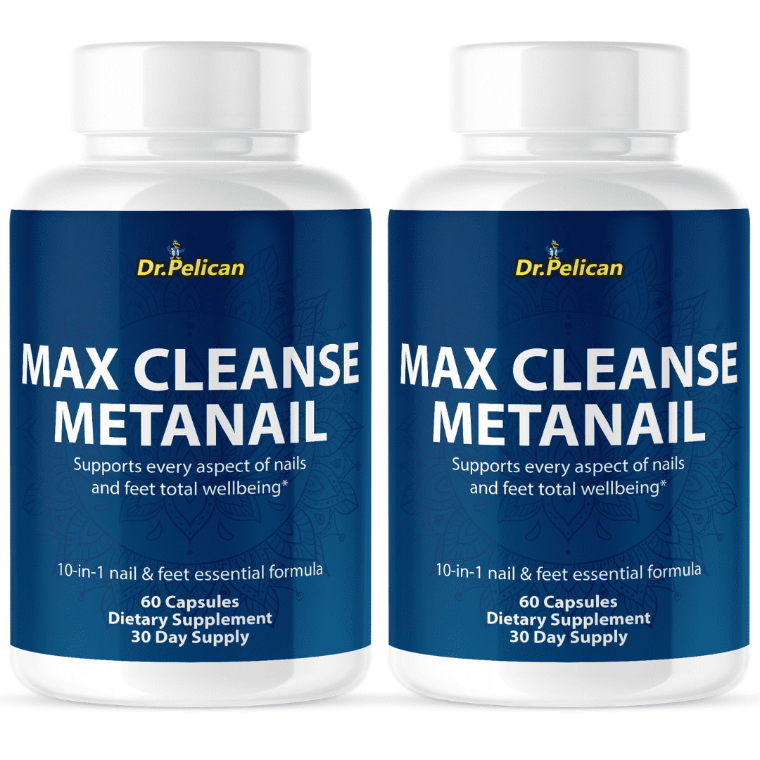 Max Cleanse Metanail- Immune & Nail Support- 2 Bottles- 120 Capsules ...