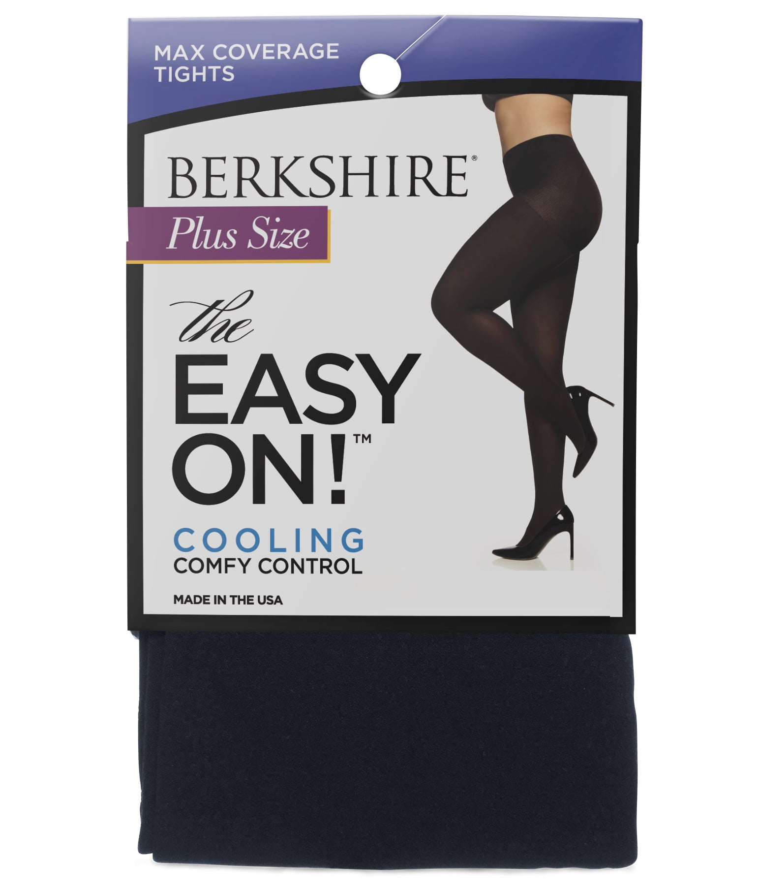 Max Coverage Tights by Berkshire Plus Size Cooling Comfy Control Nylon ...