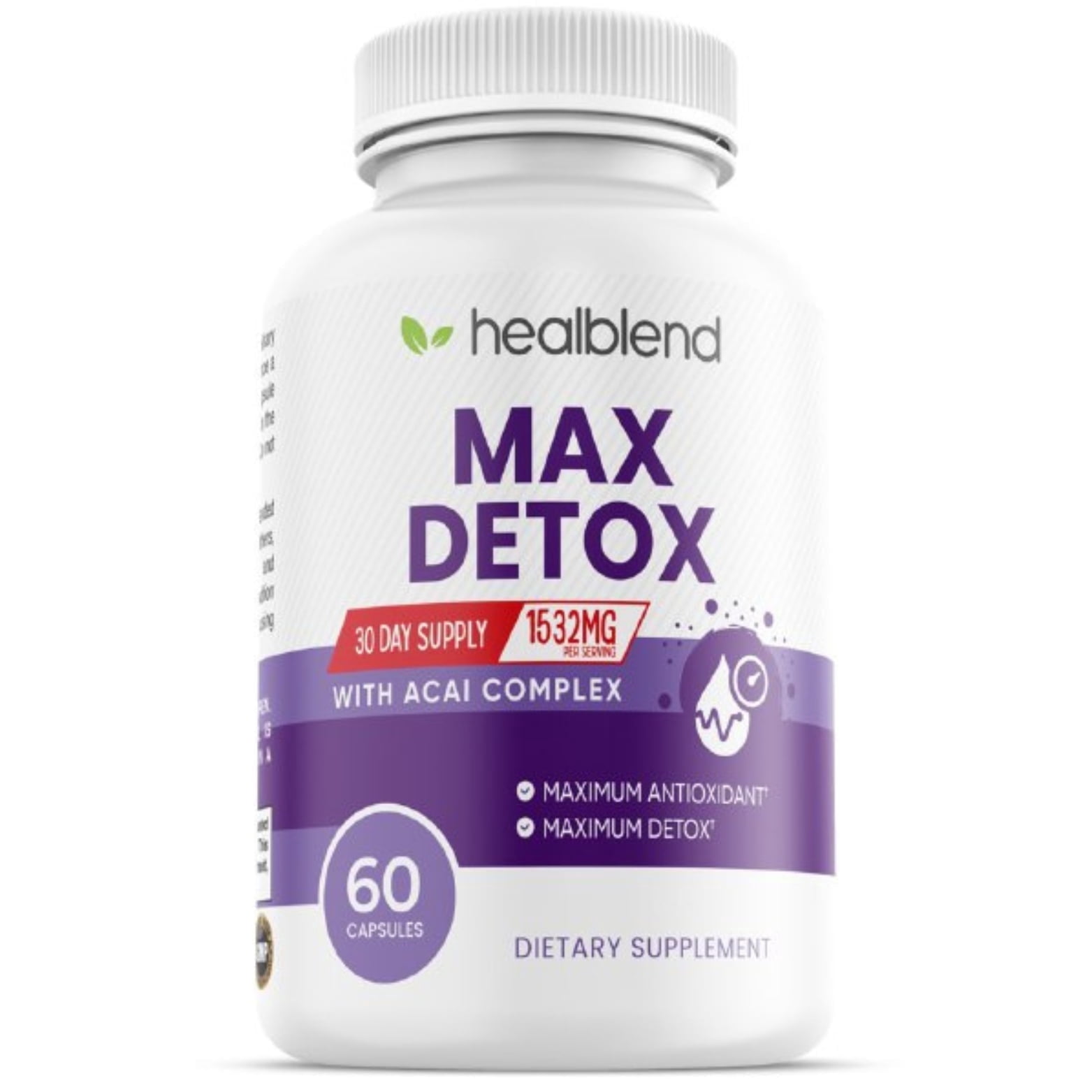 Max Detox Supplement, Advanced Gut Cleanse Detox for Women & Men with ...