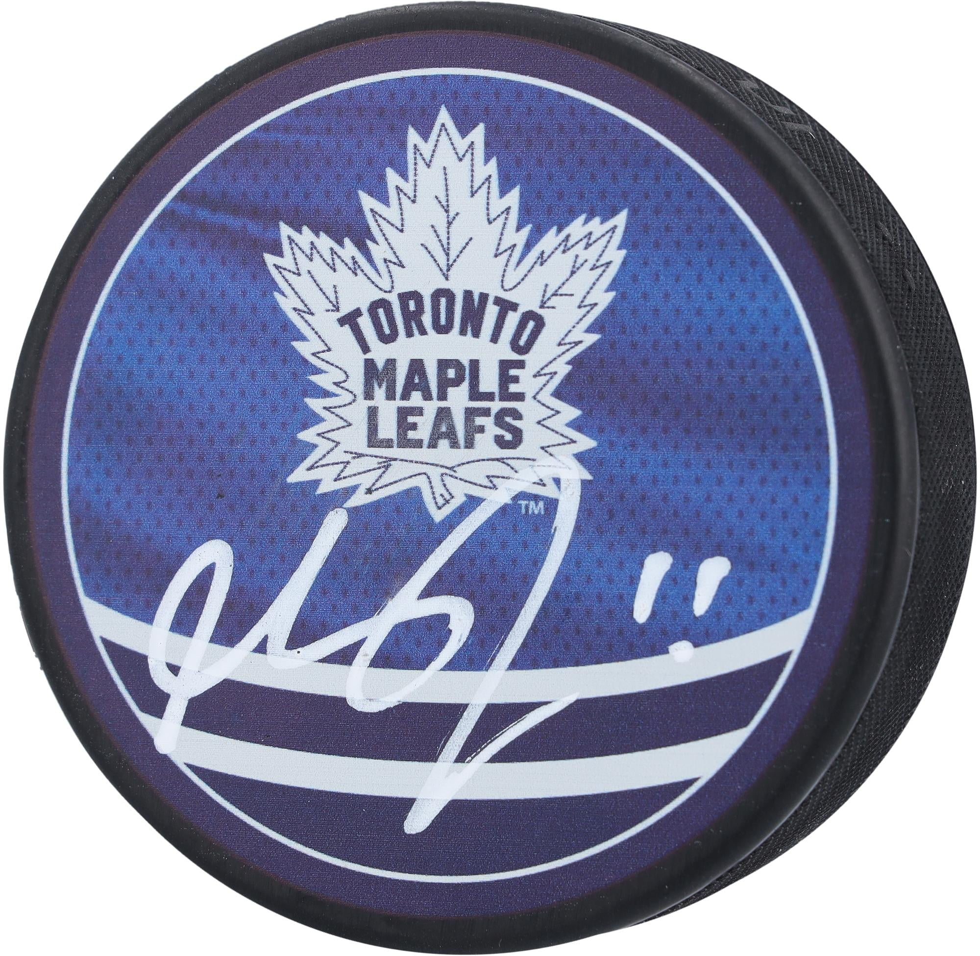 Max Domi Toronto Maple Leafs Autographed Reverse Retro Hockey Puck ...