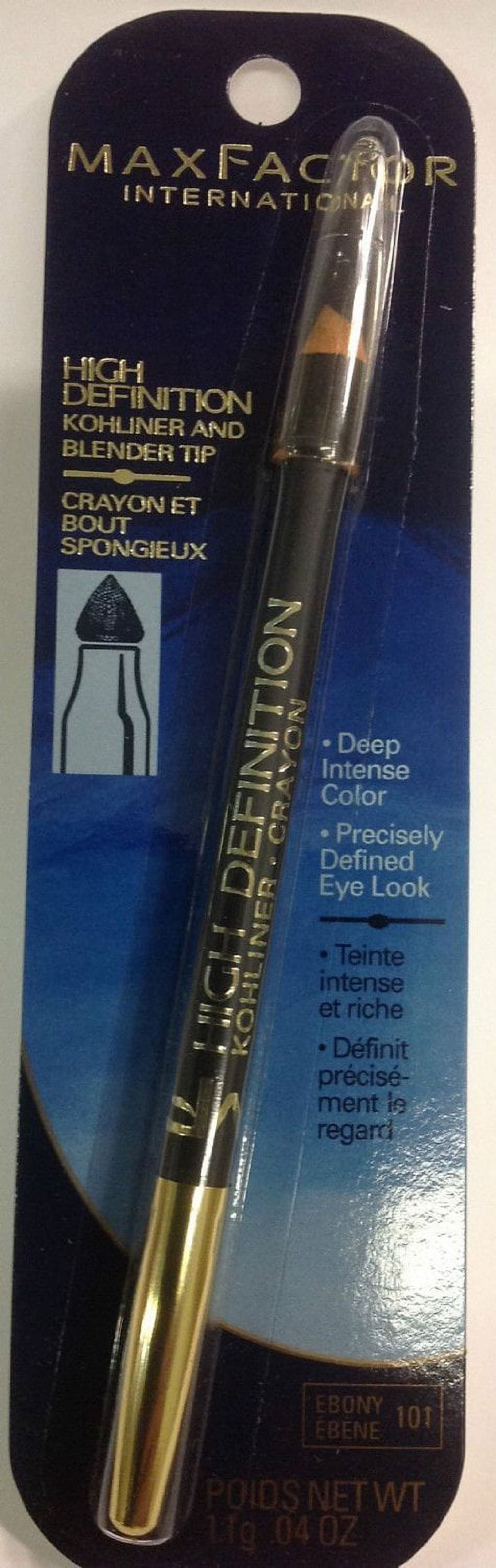 Max Factor High Definition Kohliner Eyeliner + Blender Tip Ebony #101 ...