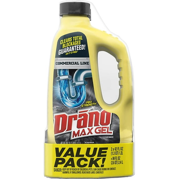 Max Gel Drain Clog Remover and Cleaner for Shower or Sink Drains ...