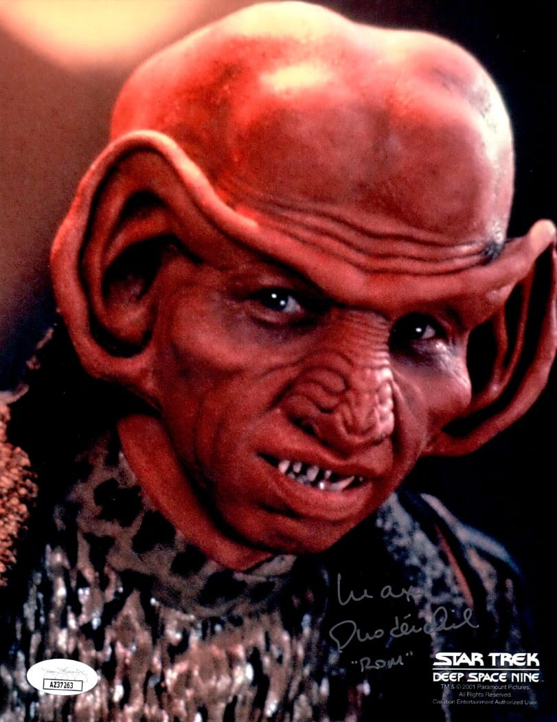 Max Grodenchik Signed Autographed 8X10 Photo Star Trek DS9 "Rom" JSA ...