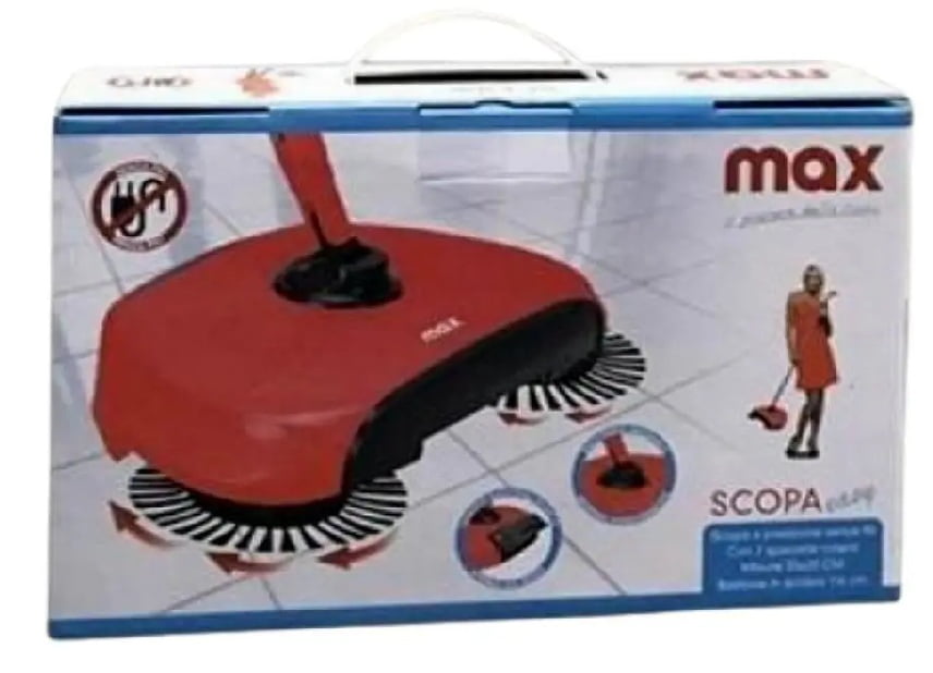 Max Group S.P.A 4586 Rotating Spin hand Push Broom, 360 Degree Rotating ...
