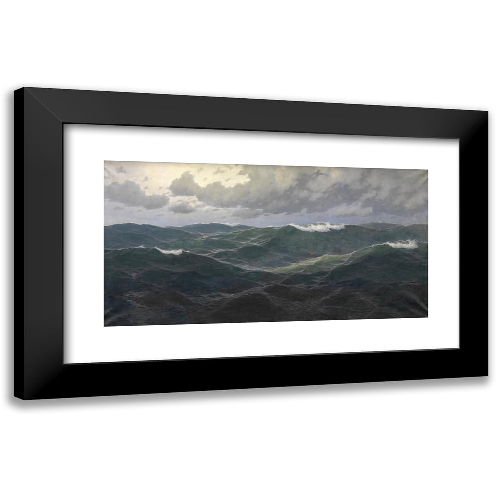 Max Jensen 24x14 Black Modern Framed Museum Art Print Titled - Big ...