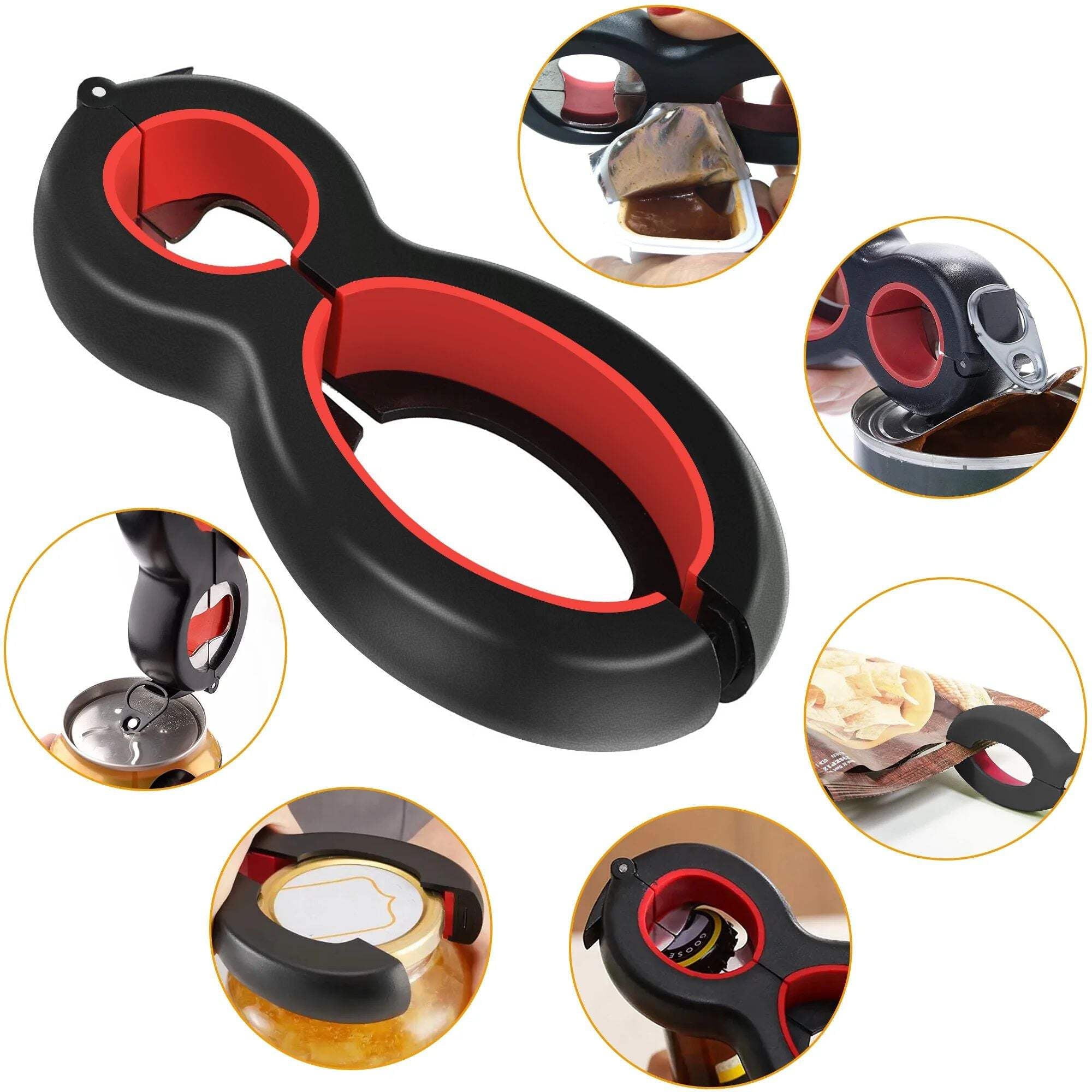 Max Life 6 in 1 Multi Opener Jar Bottle Can Opener for Weak Hands, Non ...