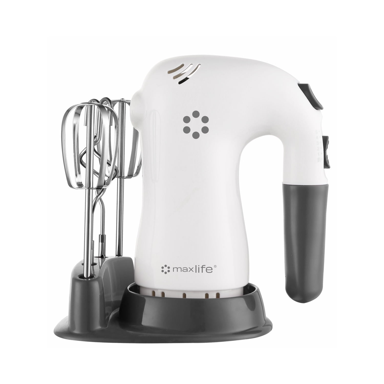 Max Life Hand Mixer ML-6623, 150W Electric Mixer, 5 Speeds, With Dough ...