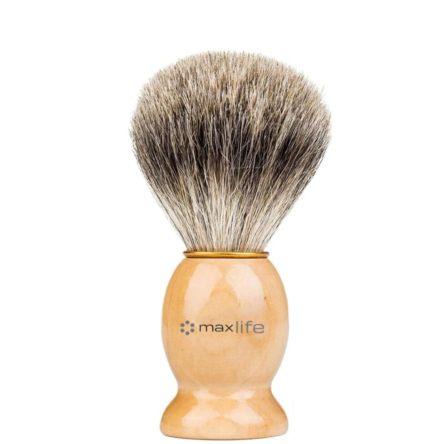Max Life Synthetic Shaving Brush with Hard Wood Handle - Walmart.com