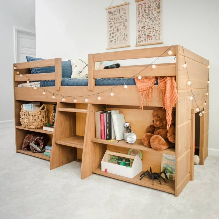 Low loft twin bunk bed store