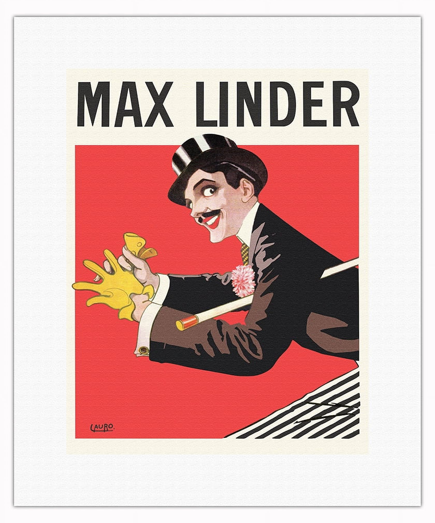 Max Linder - International Silent Film Star - Vintage Film Movie Poster ...