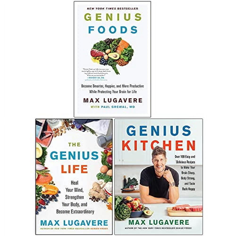 Max Lugavere Genius Living Collection 3 Books Set (Genius Foods, The ...