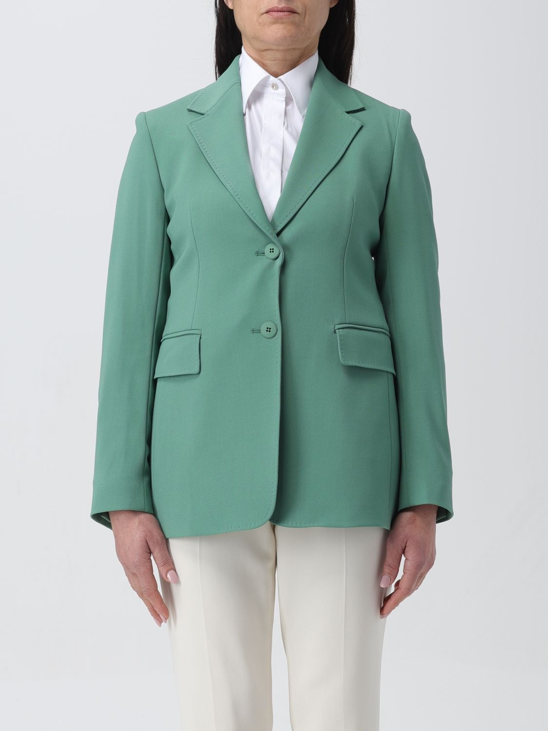 Max Mara Studio Blazer Woman Green Woman - Walmart.com