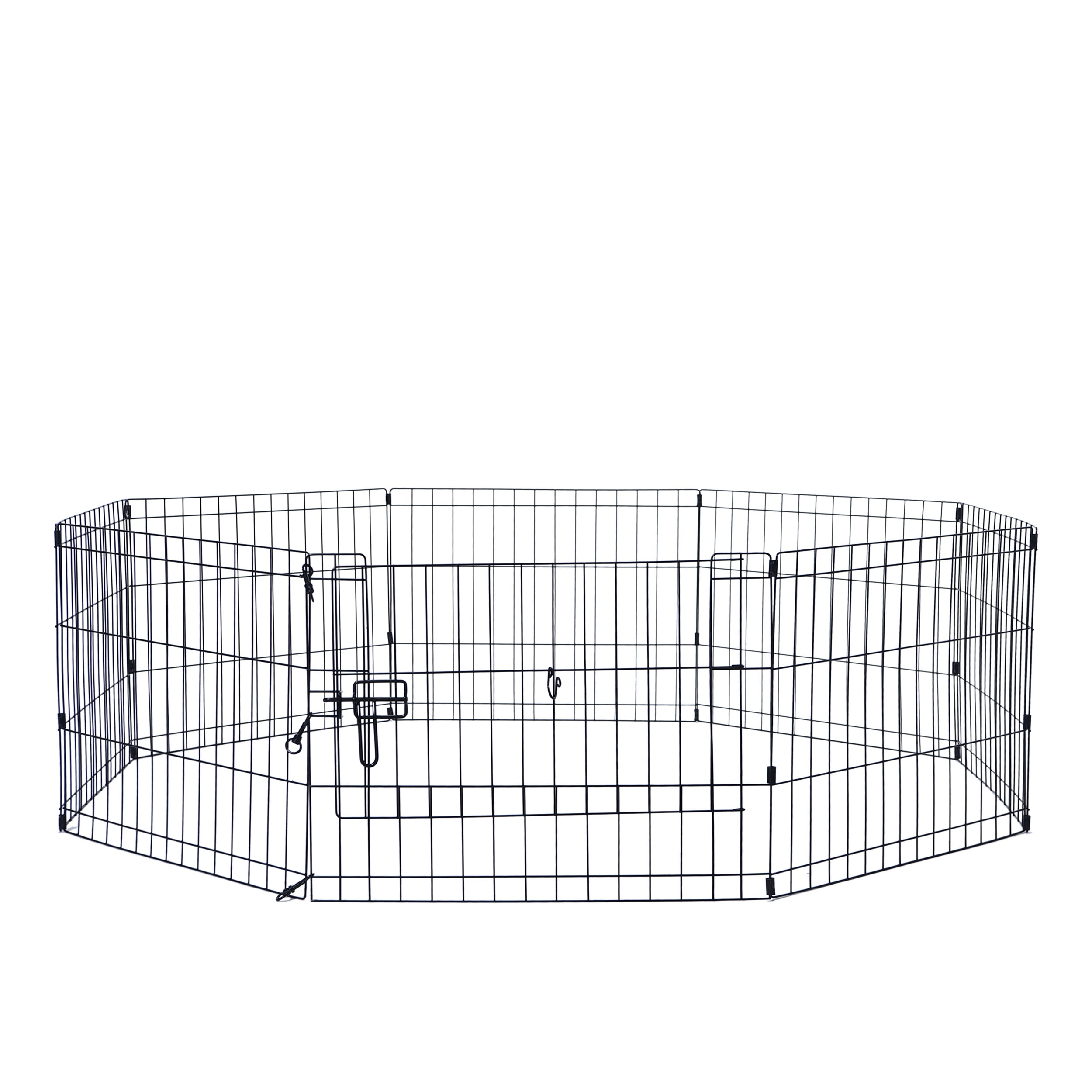 Max & Marlow Portable Dog Playpen, 8-Panel Metal Dog Fence, Indoor ...