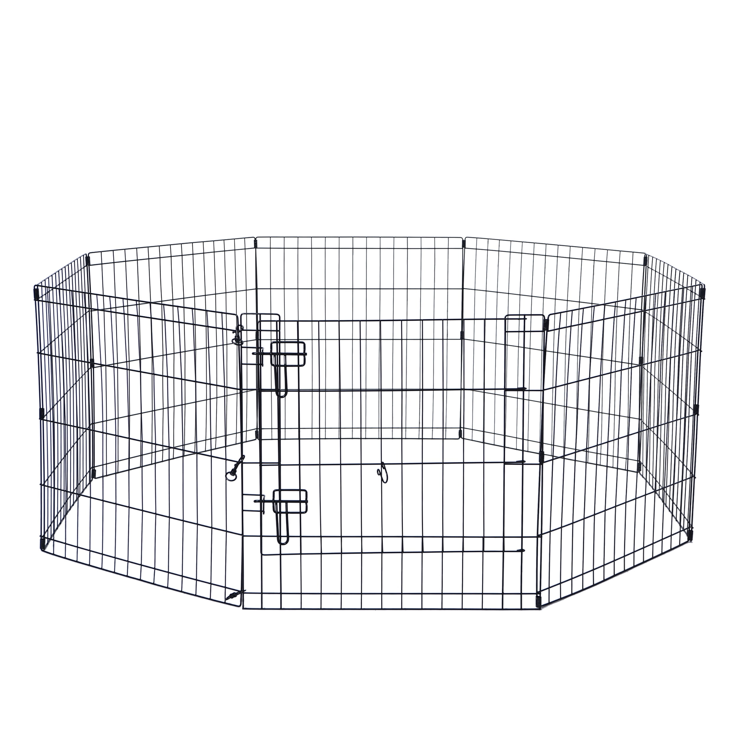 Max & Marlow Portable Dog Playpen, 8-Panel Metal Dog Fence, Indoor ...