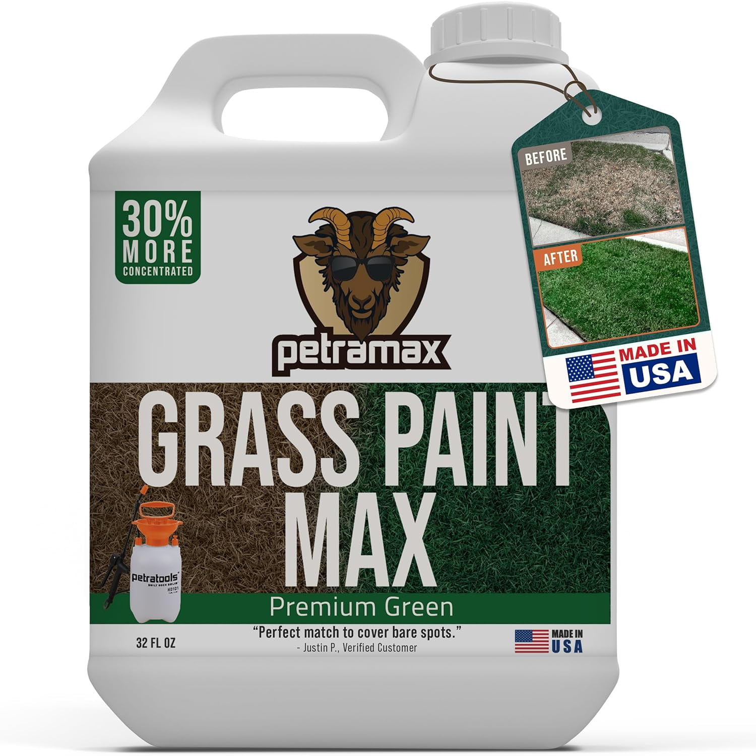 Max Max Grass Paint for Lawn - Maintain Perfect Green Grass, Spray for ...