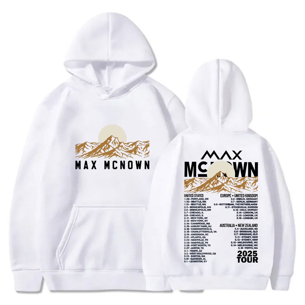 Max McNown 2025 Tour Dates Hoodies Night Diving Album Merch Unisex ...
