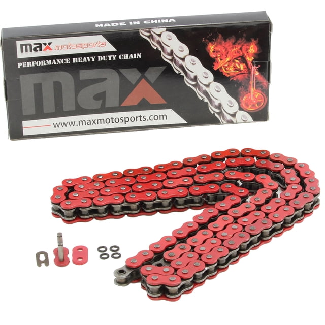 Max Motosports 520 Pitch 96 Links Red O-Ring Chain for Suzuki LT-Z ...