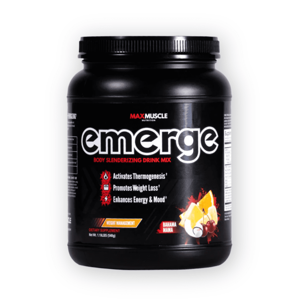 Max Muscle Sports Nutrition Emerge Slenderizing Drink Mix - Bahama Mama ...