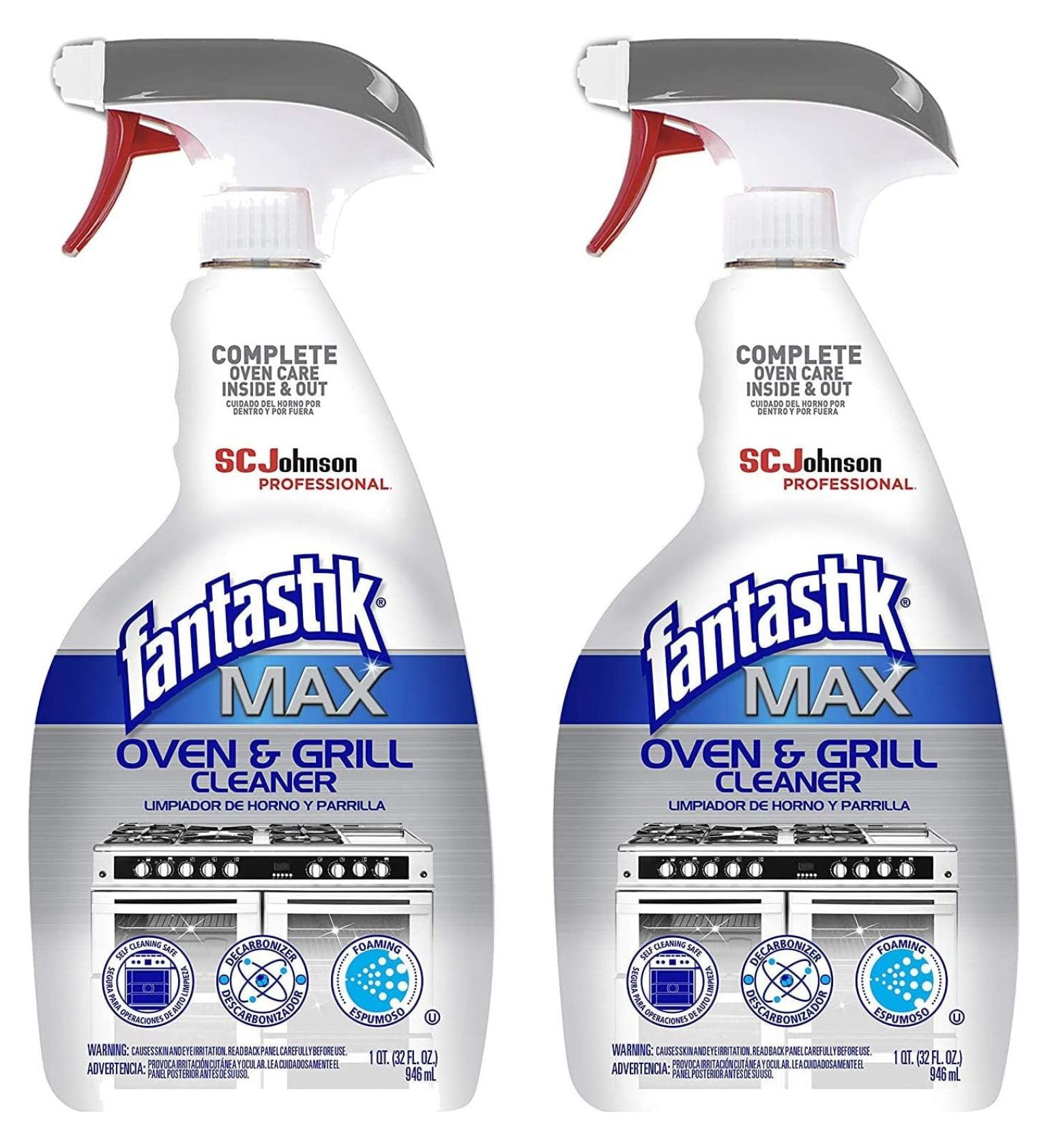 Max Oven & Grill Cleaner Spray, Cleans Inside and Out, 32 Oz (Pack of 2 ...