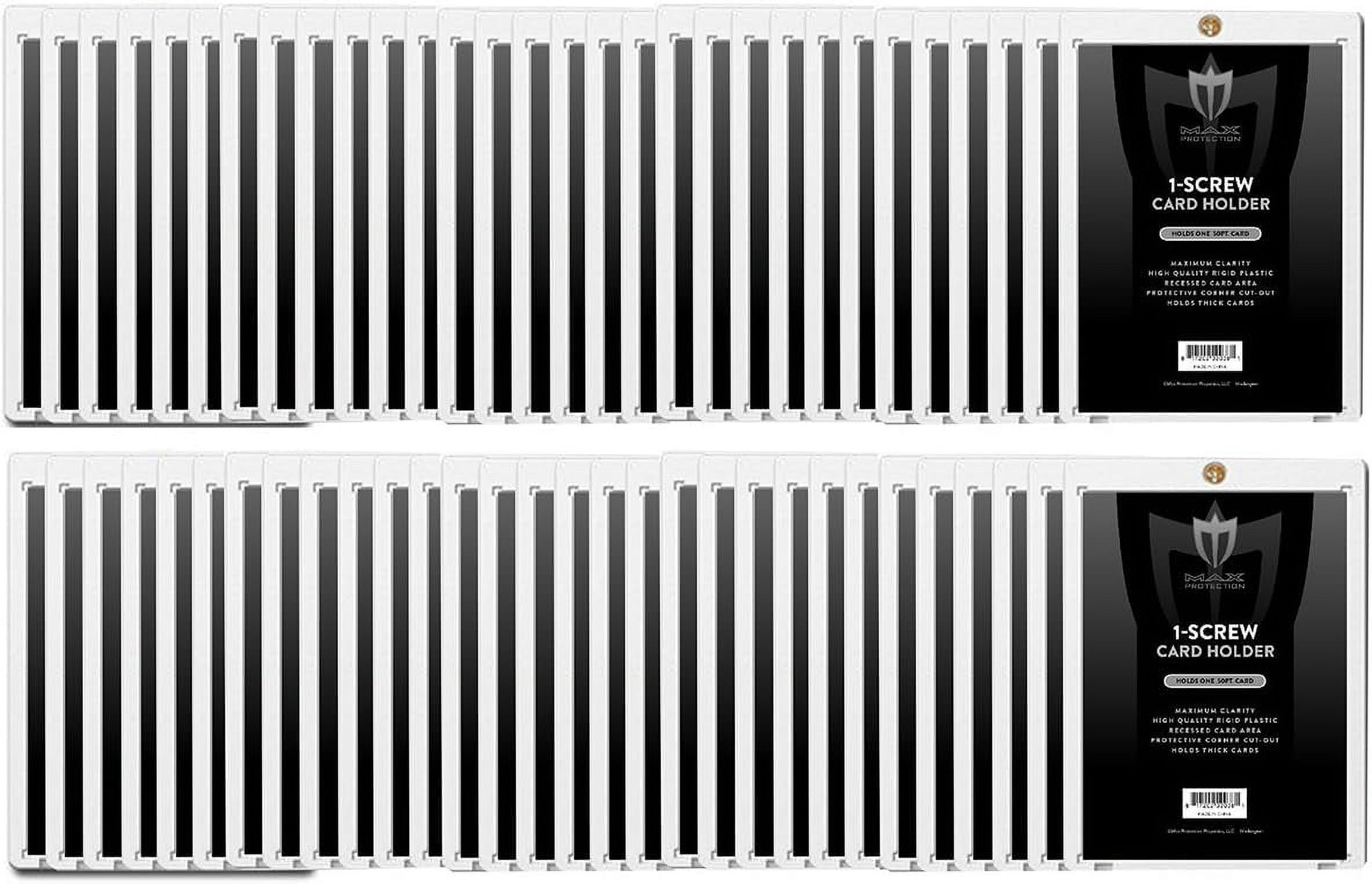 Max Pro 1 Screw Thick Card Holder - 50 Pt. (Box of 50) Jersey or ...