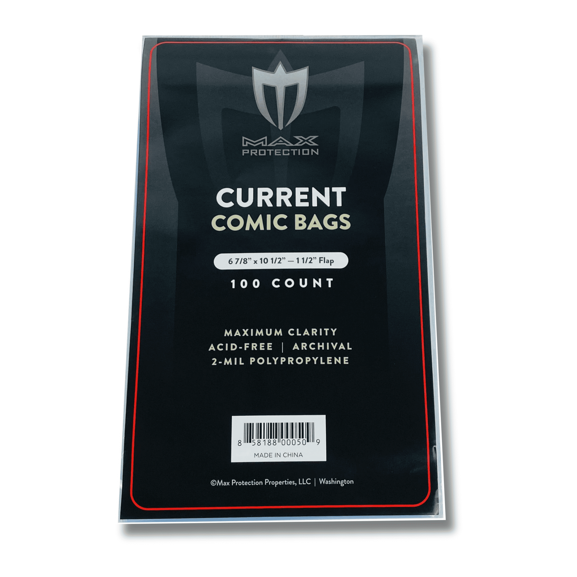 Max Pro Current Comic Book Bags - 6 7/8 x 10 1/2 - 100ct Pack - Walmart.com