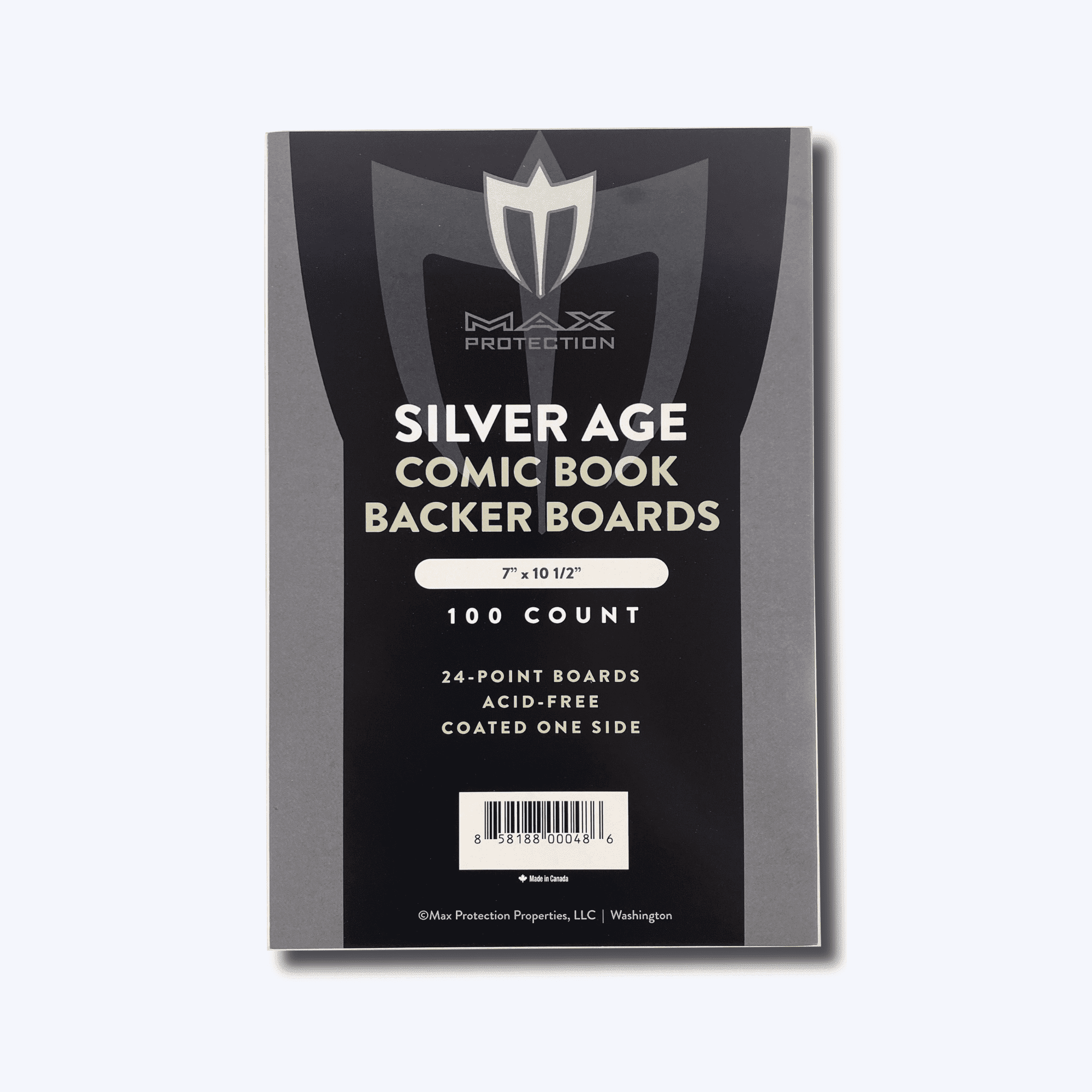 Max Pro Premium Comic Book Backing Boards, Silver, 100 Boards Per Pack ...