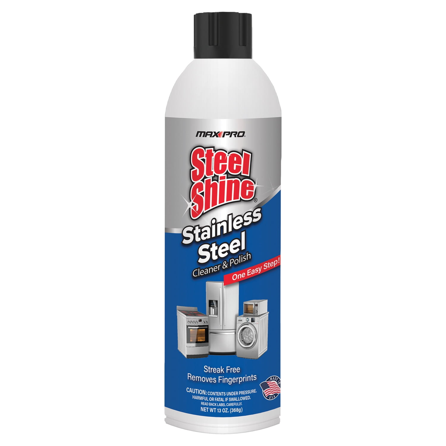 Max Pro SSCV-3129 13-Oz. Steel Shine Stainless Steel Cleaner - Walmart.com