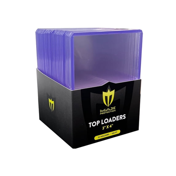 Max Protection Durable Hard Plastic Trading Card Toploaders, 25 Pack ...