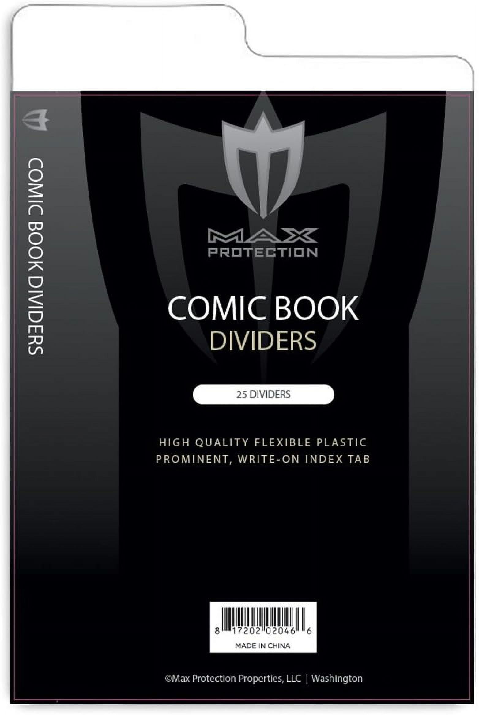 Max Protection 4 Packs of Acid Free Comic Book Dividers for Comic Book ...
