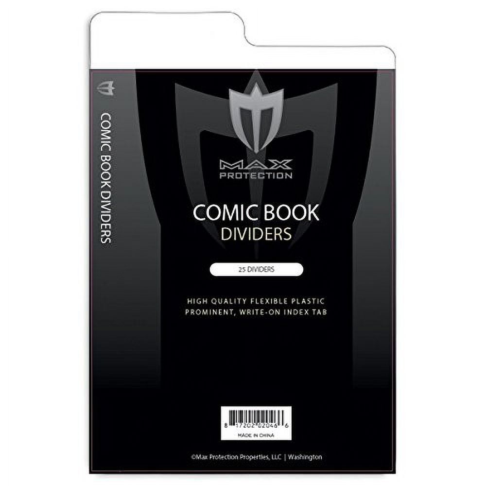 Max Protection 4 Packs of Acid Free Comic Book Dividers for Comic Book ...