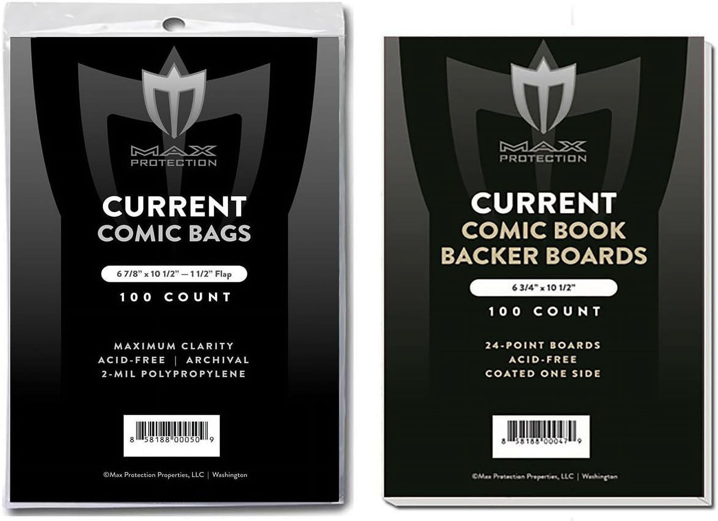 Max Protection 500-Count Ultra Clear Comic Book Bags and Boards ...