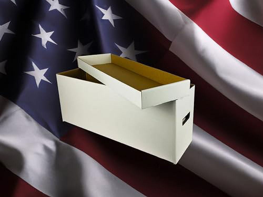 Max Protection 5ct Long Comic Book Storage Box - Durable White ...