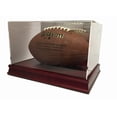 Max Protection Clear Crystal Football Display Case with Wood Base, All ...