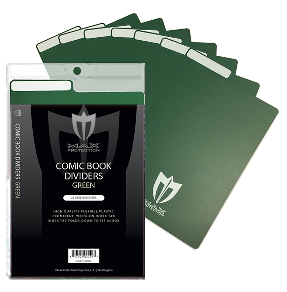 Max Protection Pack of 25 Plastic Comic Book Dividers with Folding ...