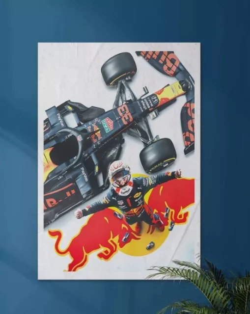 Max Red Bull Car Poster NO FRAMED POSTER Home Decor, Vintage Art Print ...
