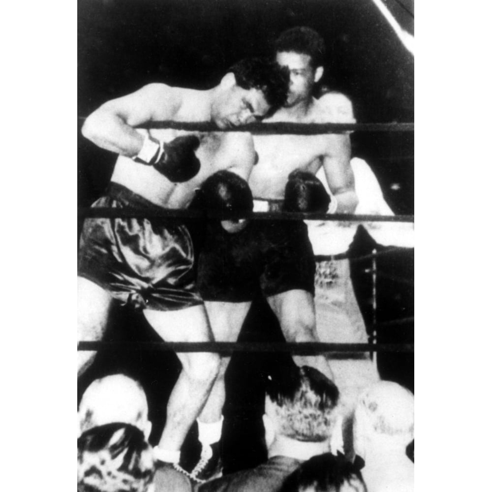 Max Schmeling And Joe Louis In Their Second Fight History (24 x 36 ...
