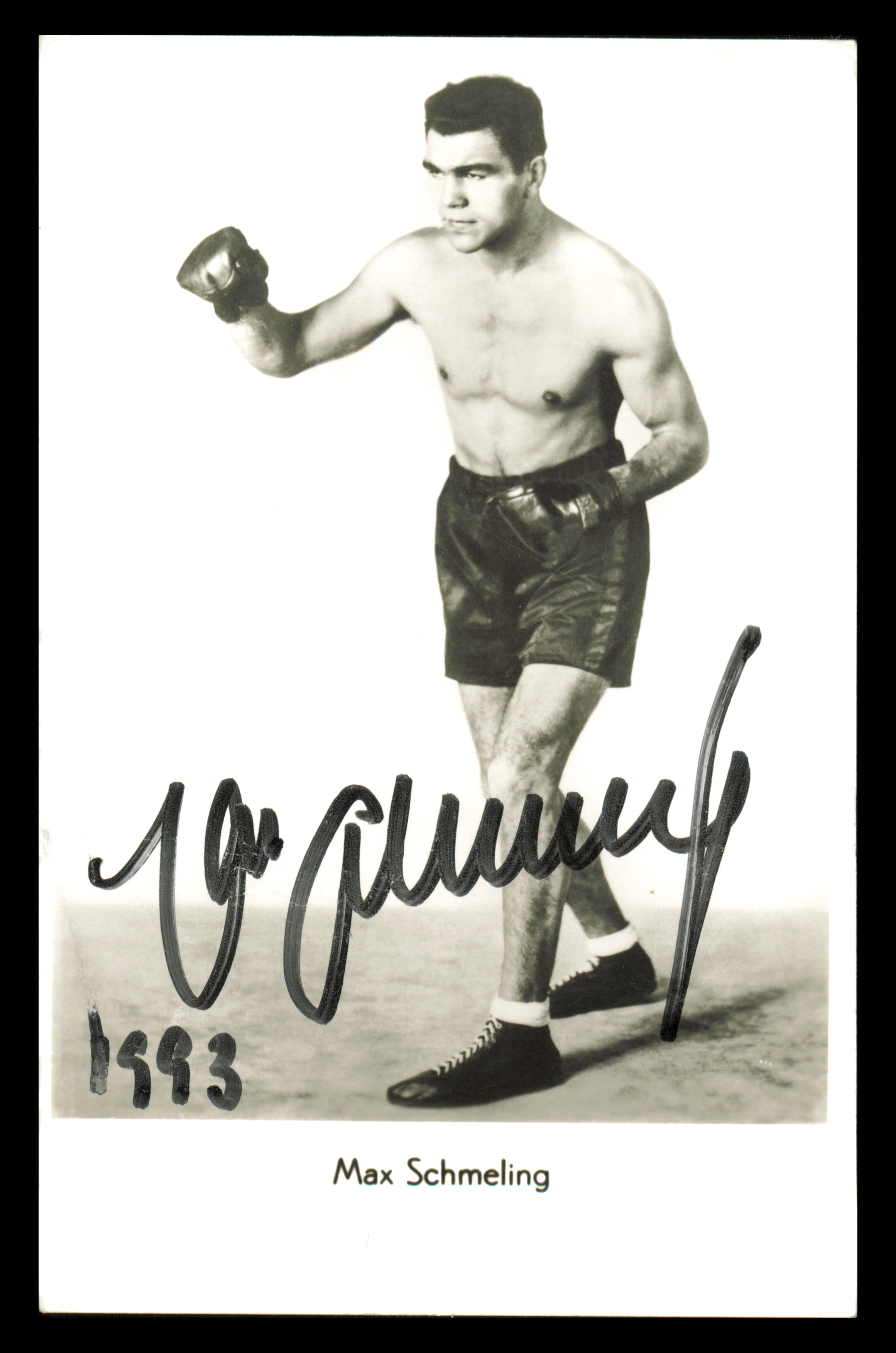 Max Schmeling Autographed 3.5x5.5 Photo "1993" SKU #240761 - Walmart.com