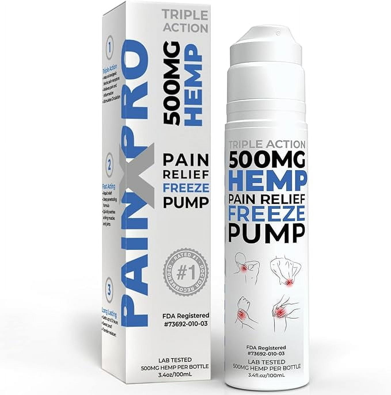 Max Strength Relief Freeze Cream - 3.4 oz - Natural Muscle and Joint ...